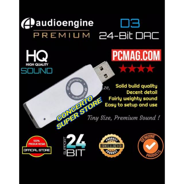 Jual Audioengine D3 Portable Premium 24 bit DAC Original | Shopee Indonesia