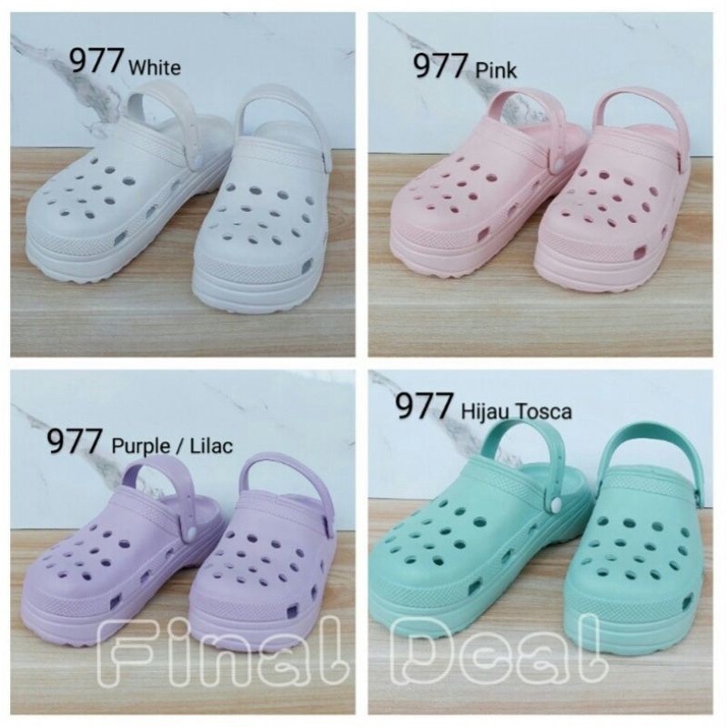 Jual Sandal Kodok Classic Bae Clog, Sepatu Sendal Baim Wedges Platform ...