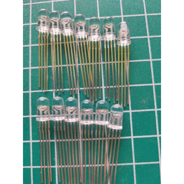 Jual LED RGB Merah hijau biru empat kaki Warna high lingh | Shopee ...