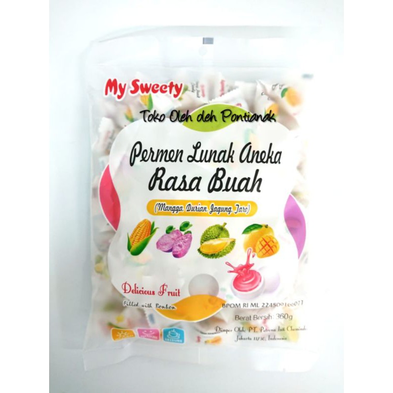 Jual Permen Susu Rasa Buah 360g My Sweety Fruit Flavoured Milk Ball ...