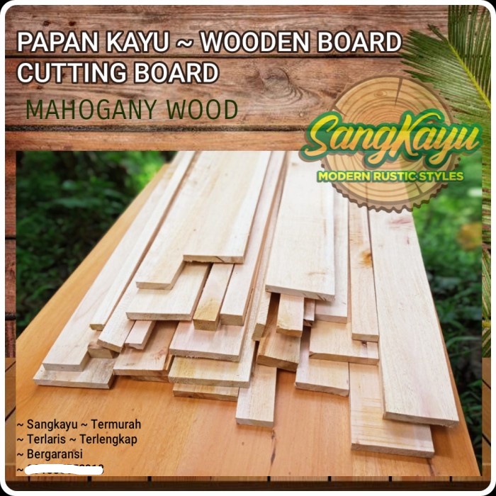 Jual Papan kayu kayu mahoni Bahan craft talenan kayu ambalan rak kayu ...