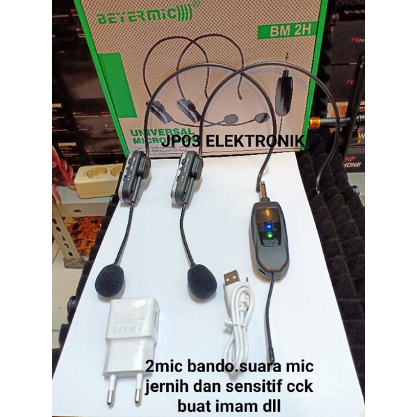 Jual Mic wireless bando Bayermic BM 2H mic headset mic imam.original ...