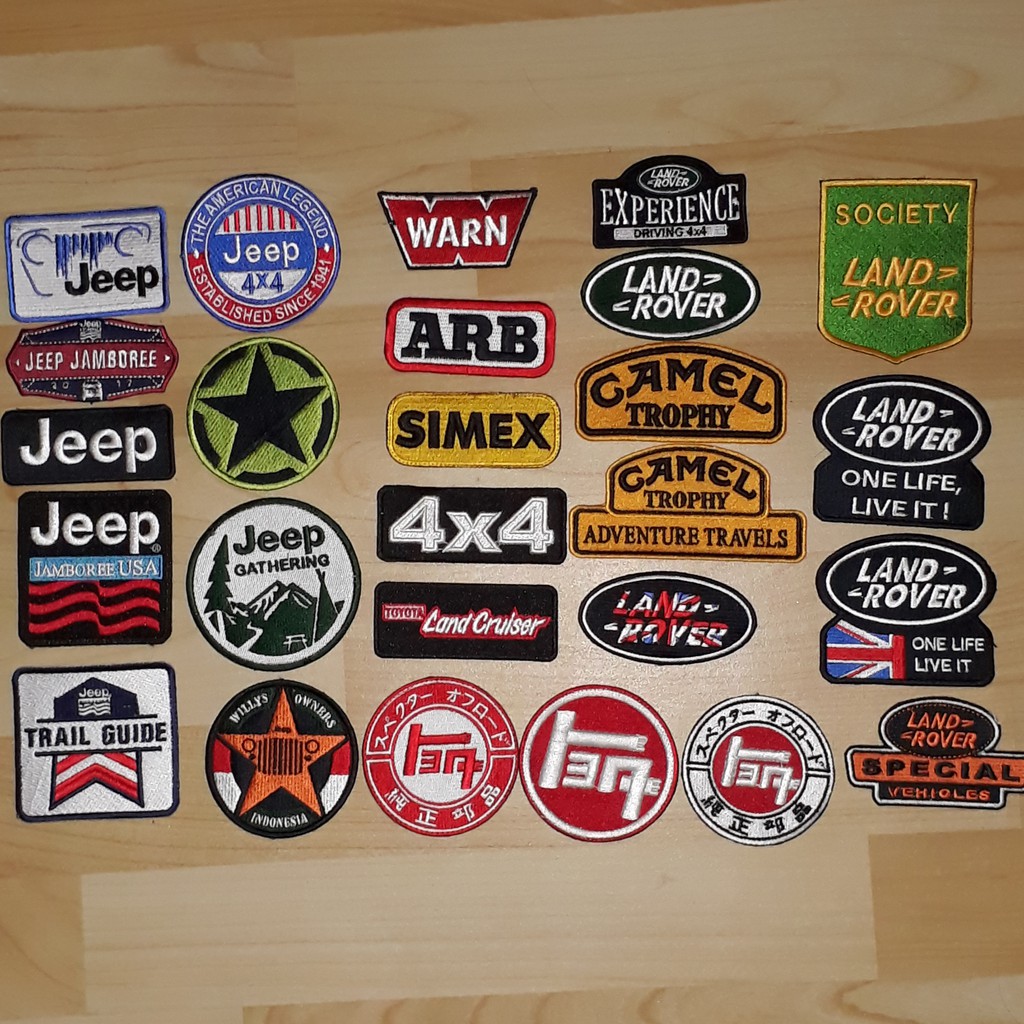 Jual AZetc - Emblim Patch Bordir Logo Jeep Jimny Land Cruiser Land ...