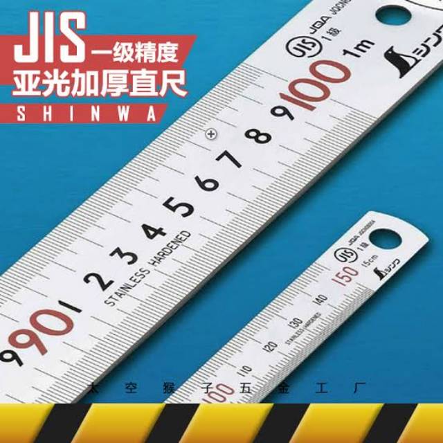 Jual Shinwa 100cm penggaris stainless hardened | Shopee Indonesia