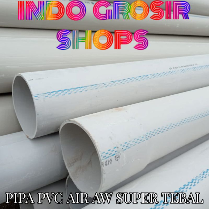 Jual PIPA PVC air super tebal AW 4 inch setengah meter 1/2 meter ...