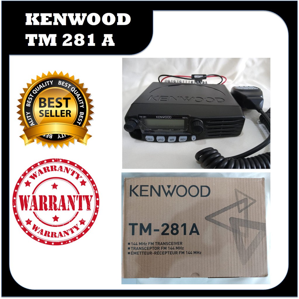 Jual RIG KENWOOD TM218A, TM 281A 65 Watt 281 TM-281A Singleband VHF HT ...