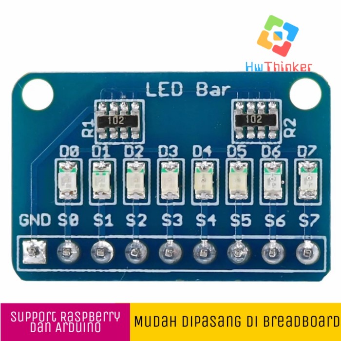 Jual BARLED 8BIT LED Common Cathode IO Tester for Arduino Raspberry ...