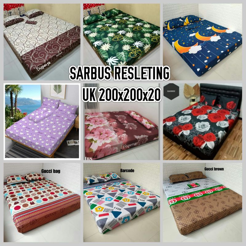 Jual Sarung Busa Kasur 200x200 Tinggi 20cm.Wajib Konfirmasi Motif Dulu ...