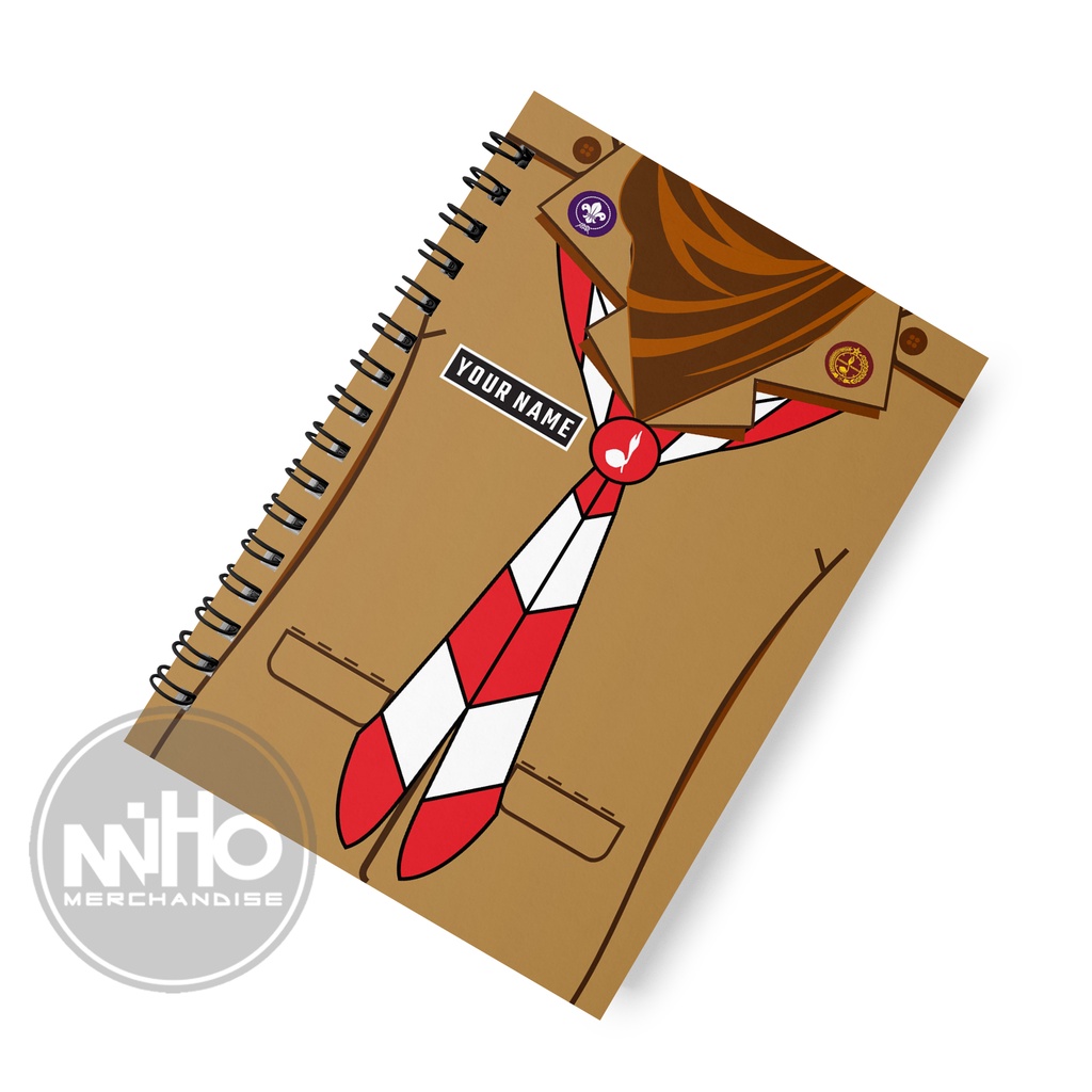 Jual Notebook Custom PRAMUKA HIJAB Kertas HVS / Hardcover / 60 lembar ...