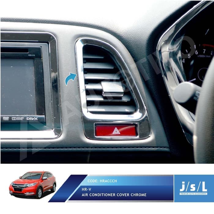 Jual Honda HRV List AC Krom Interior JSL / Air Conditioner Cover Chrome ...