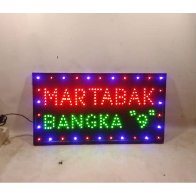 Jual Tulisan lampu led martabak bangka 9 new | Shopee Indonesia