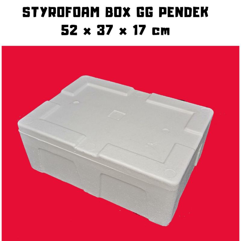 Jual STEROFOAM BOX BESAR STYROFOAM BOX GG PENDEK UKURAN 52 x 37 x 17 cm ...