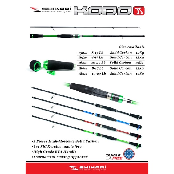Jual Joran SHIKARI KODO JS 1.65M | 10-20LB | Shopee Indonesia