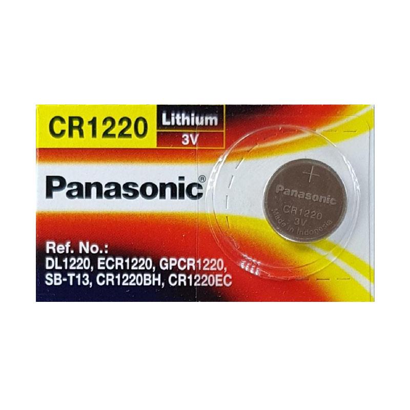 Jual Battery Panasonic CR1220 3V Lithium - Batu Baterai Batere coin CR ...
