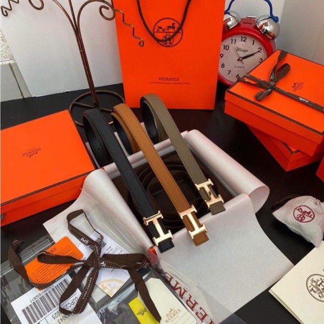 Jual BELT WANITA KELLY PLAT LOGO BESI H FREE BOX | Shopee Indonesia