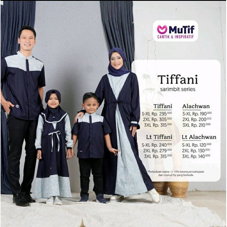 Jual Baju Muslim Sarimbit MUTIF TIFFANY | Shopee Indonesia