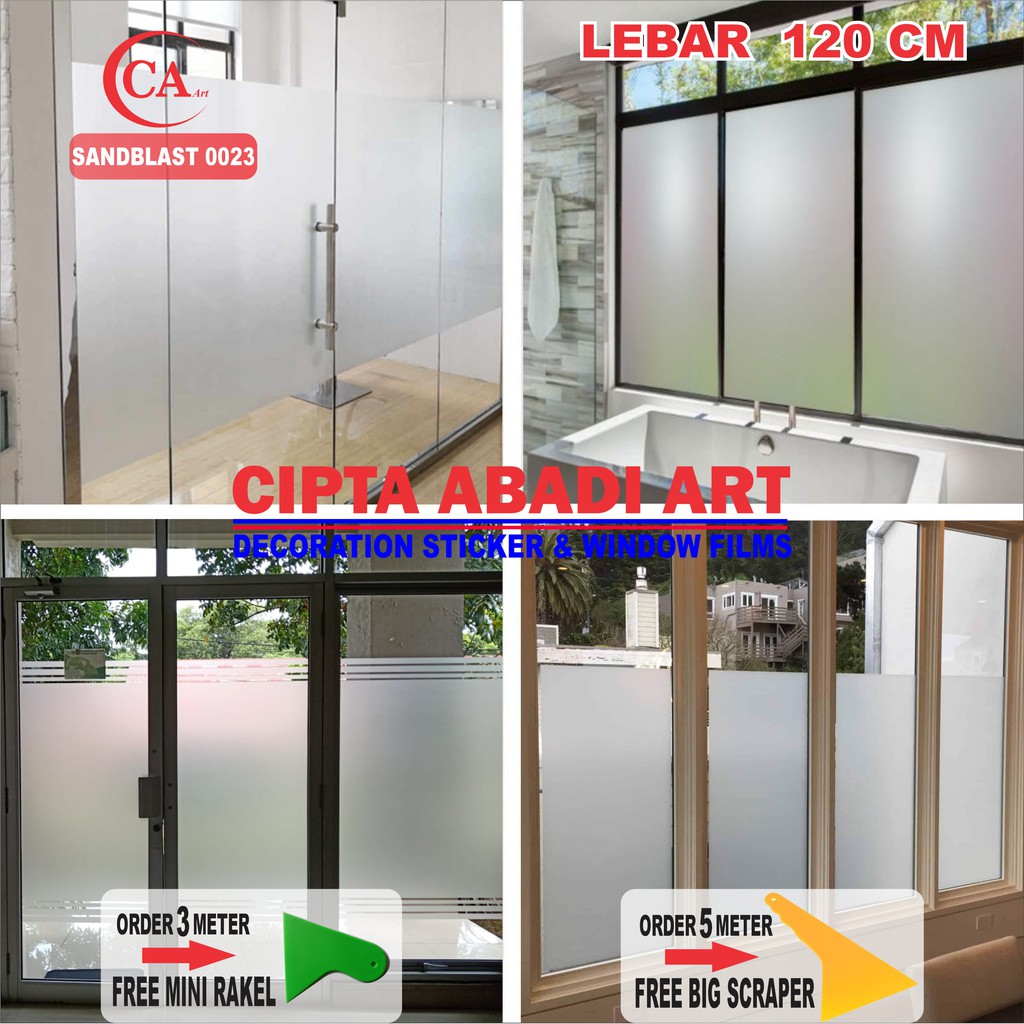 Jual Stiker Kaca Sandblas Buram Polos Es | Shopee Indonesia