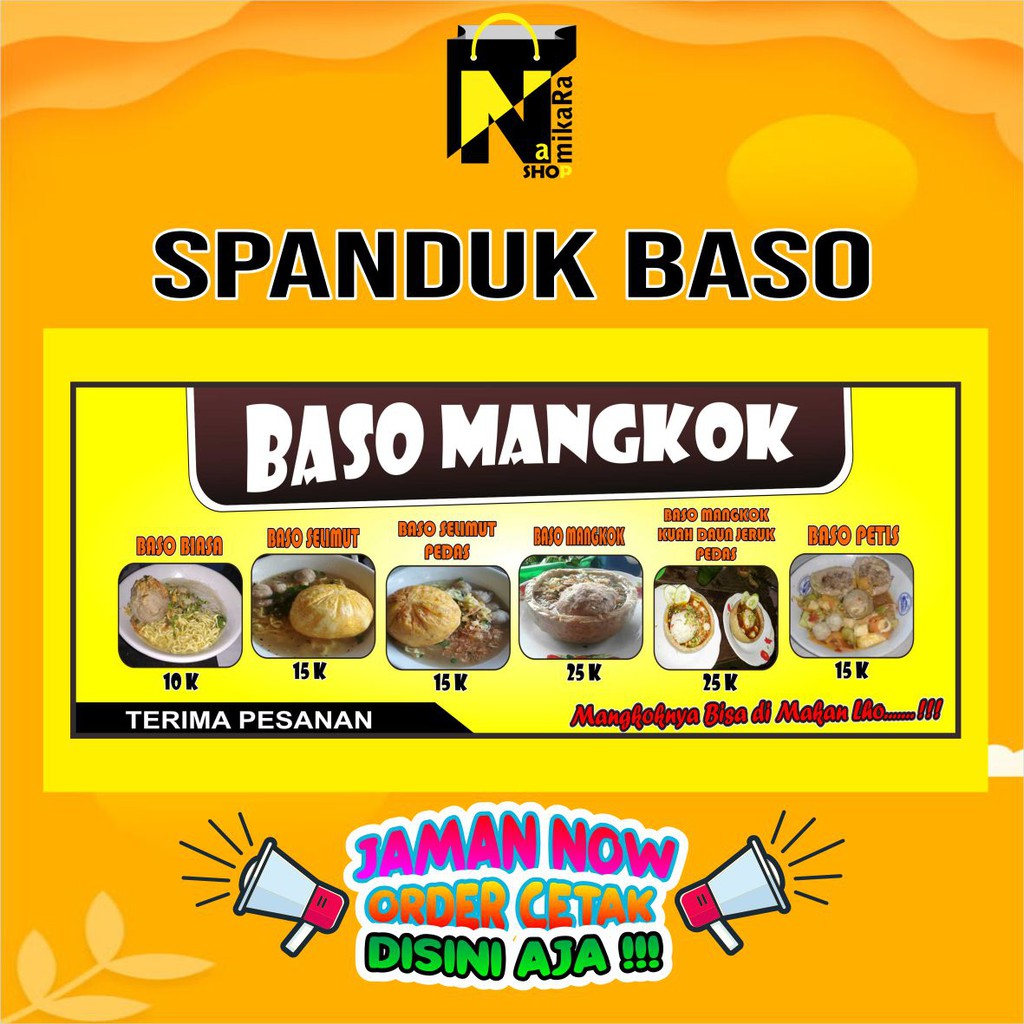 Jual Spanduk Banner Backdrop Bakso Sapi Terbaru paling keren bisa ...
