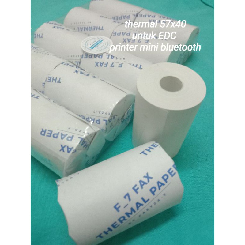 Jual Kertas thermal EDC Paper Roll Termal EDC Thermal Printer Mini ...