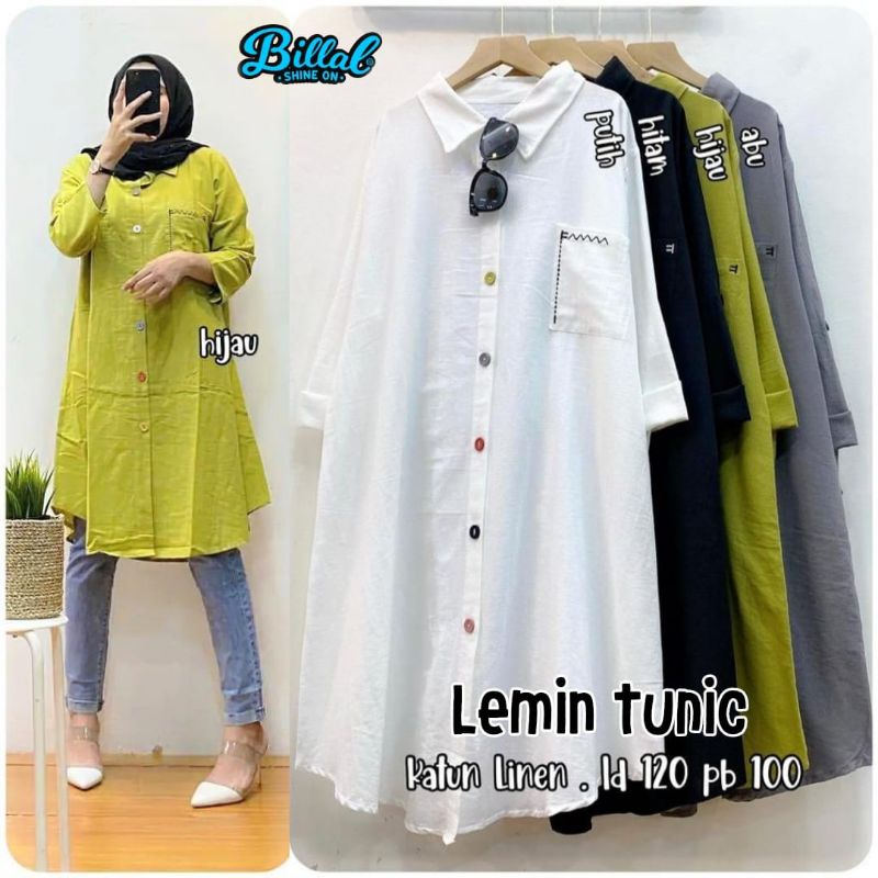 Jual Ld 122cm | LEMIN TUNIK made by BILLAL | TUNIC JUMBO | Shopee Indonesia