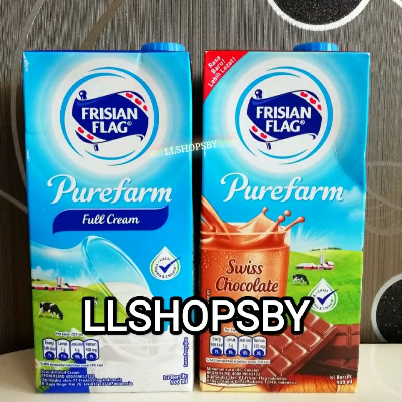 Jual Susu Frisian flag 900m full cream swiss chocolate coconut delight low fat ff susu uht ...