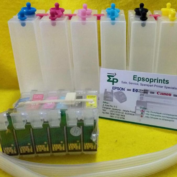 Jual Catridge Ciss Plus Tabung Tinta Epson 1390 T60 Infus Printer R1390 85N | Shopee Indonesia