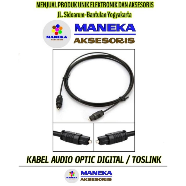 Jual Kabel Optik Audio Digital Optic 1,5 meter Toslink 1,5m Amplifier ...
