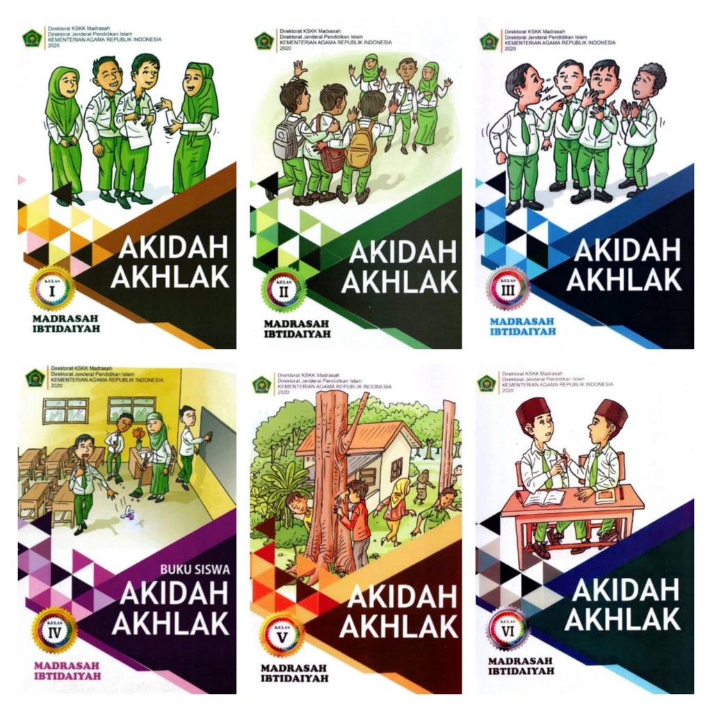 Jual PAKET AKIDAH AKHLAK KELAS 1, 2, 3, 4, 5, 6 MI KEMENAG | Shopee Indonesia