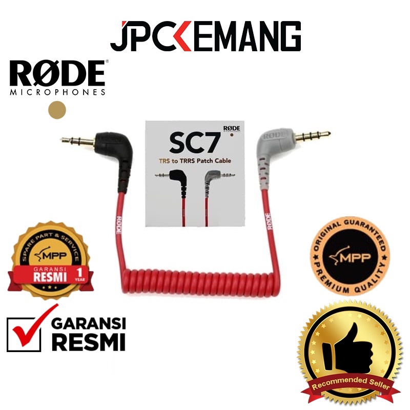 Jual Rode SC7 3.5mm TRS to TRRS Patch Cable Original | Shopee Indonesia