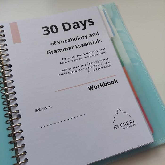 Jual Workbook Textbook And Workbook 30 Days Of Vocabulary And Grammar ...
