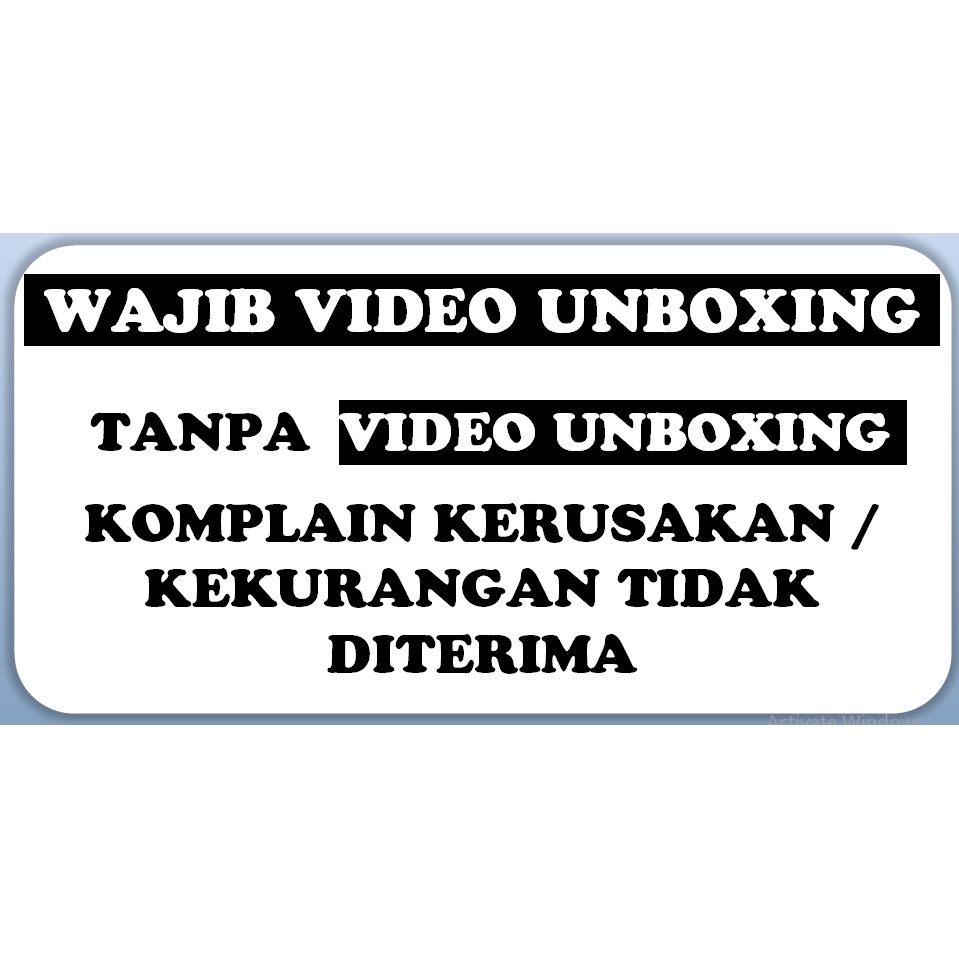 Jual STIKER LABEL VIDEO UNBOXING BUKA PAKET STICKER FRAGILE BARANG ...