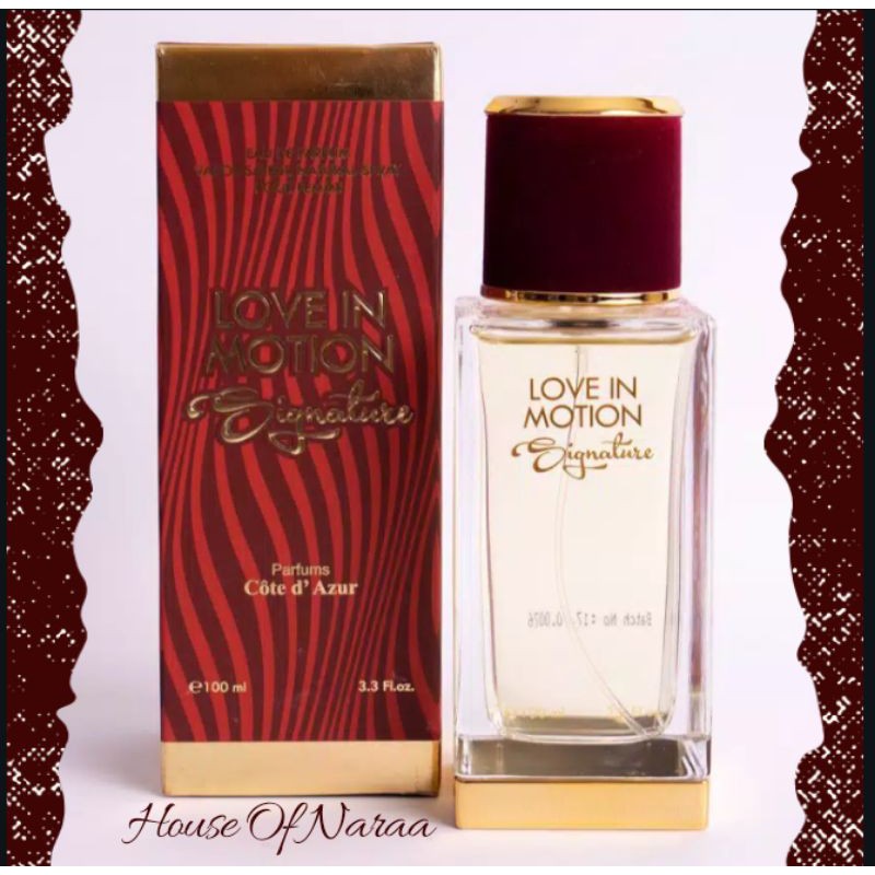 Jual ORIGINAL 100% LOVE IN MOTION SIGNATURE WOMEN 100ML. | Shopee Indonesia