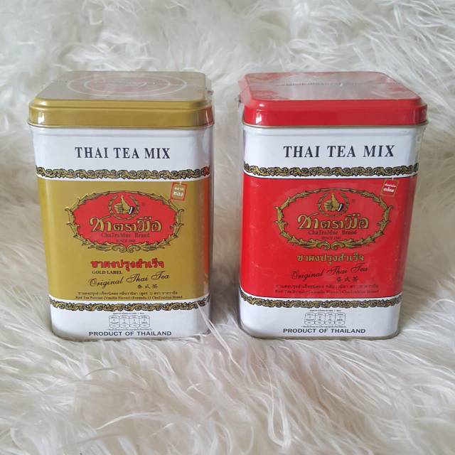 Jual Chatramue Thai Tea Mix Kaleng | Shopee Indonesia