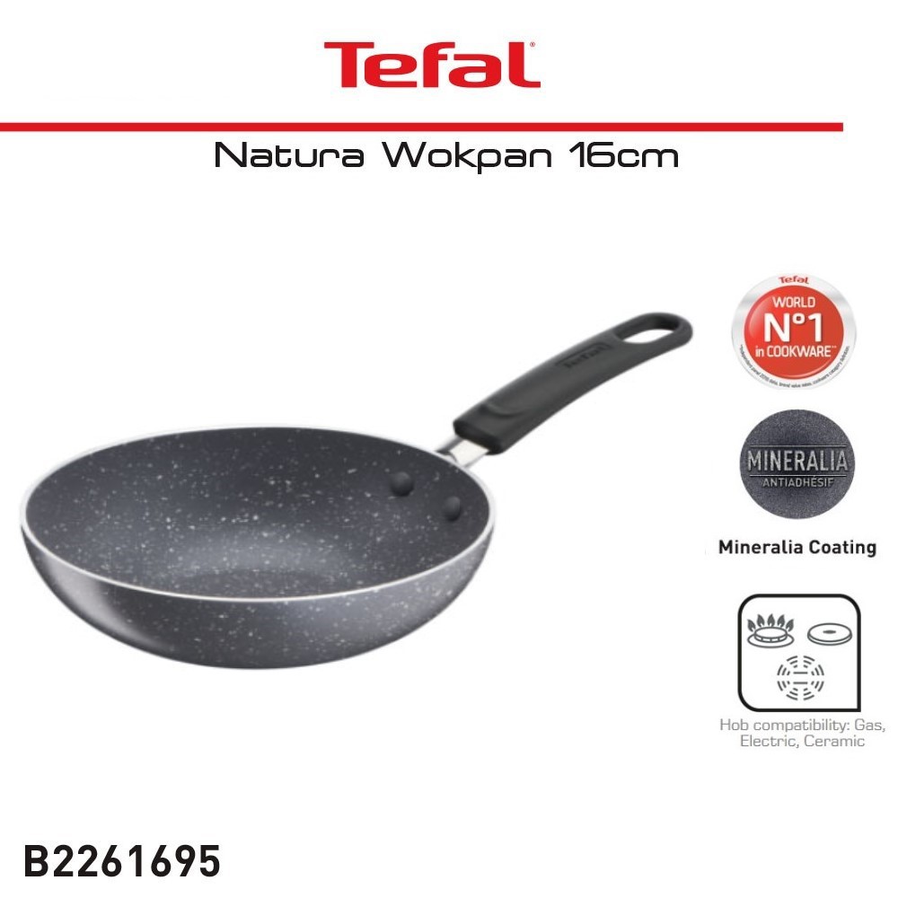 Jual Tefal Natura Wokpan 16cm Panci Wajan Anti Lengket | Shopee Indonesia