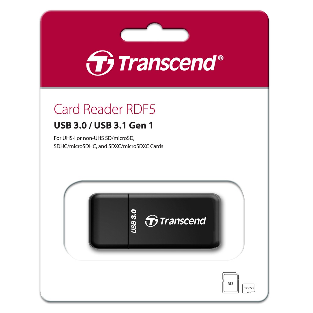 Jual Transcend Card Reader RDF5 [SD, microSD / USB 3.0] | Shopee Indonesia