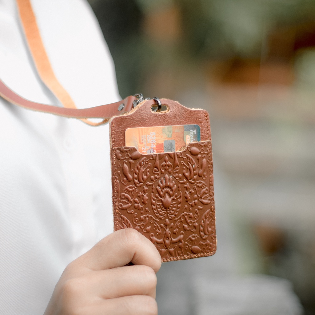 Jual Id Card Berliano Kulit Sapi Motif Batik | Shopee Indonesia