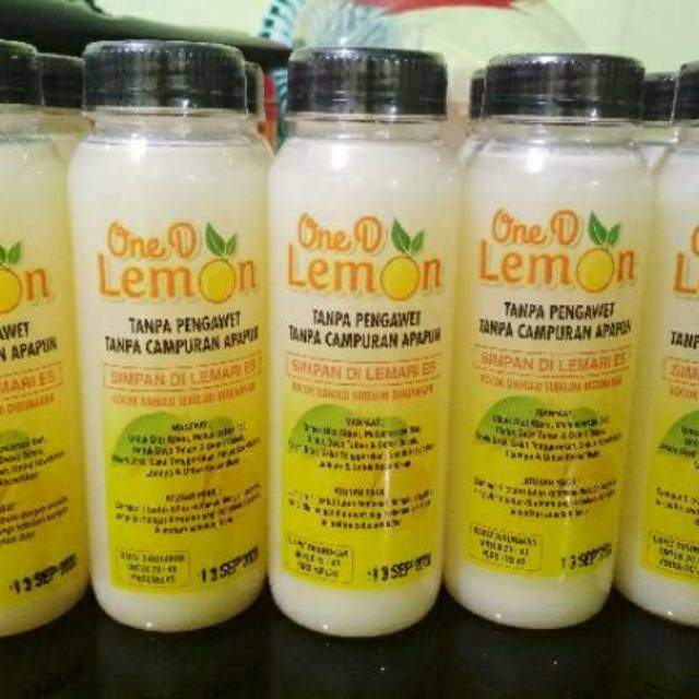 Jual One-D LEMON / Sari Lemon Murni Tanpa Campuran / Lemon Peras Asli ...