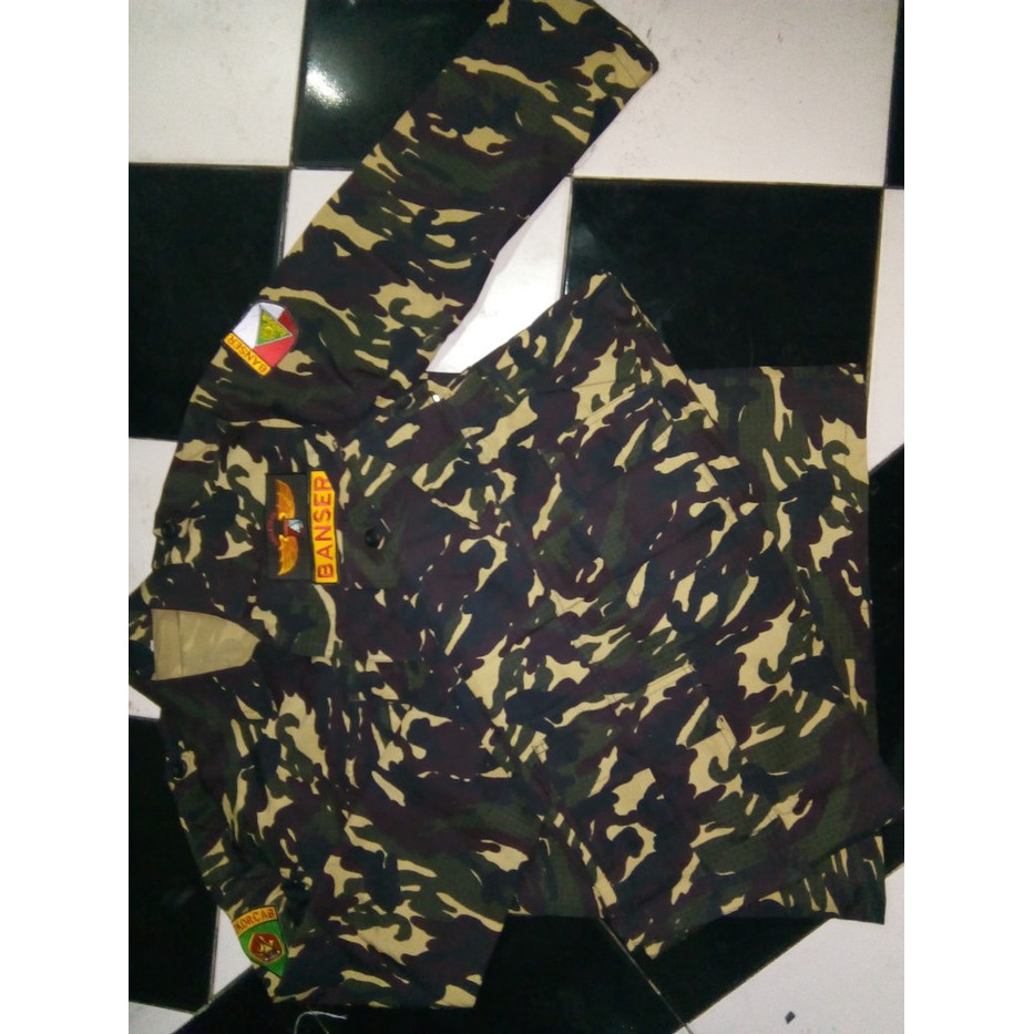 Jual Seragam Banser loreng Nasional bonus nama | Shopee Indonesia