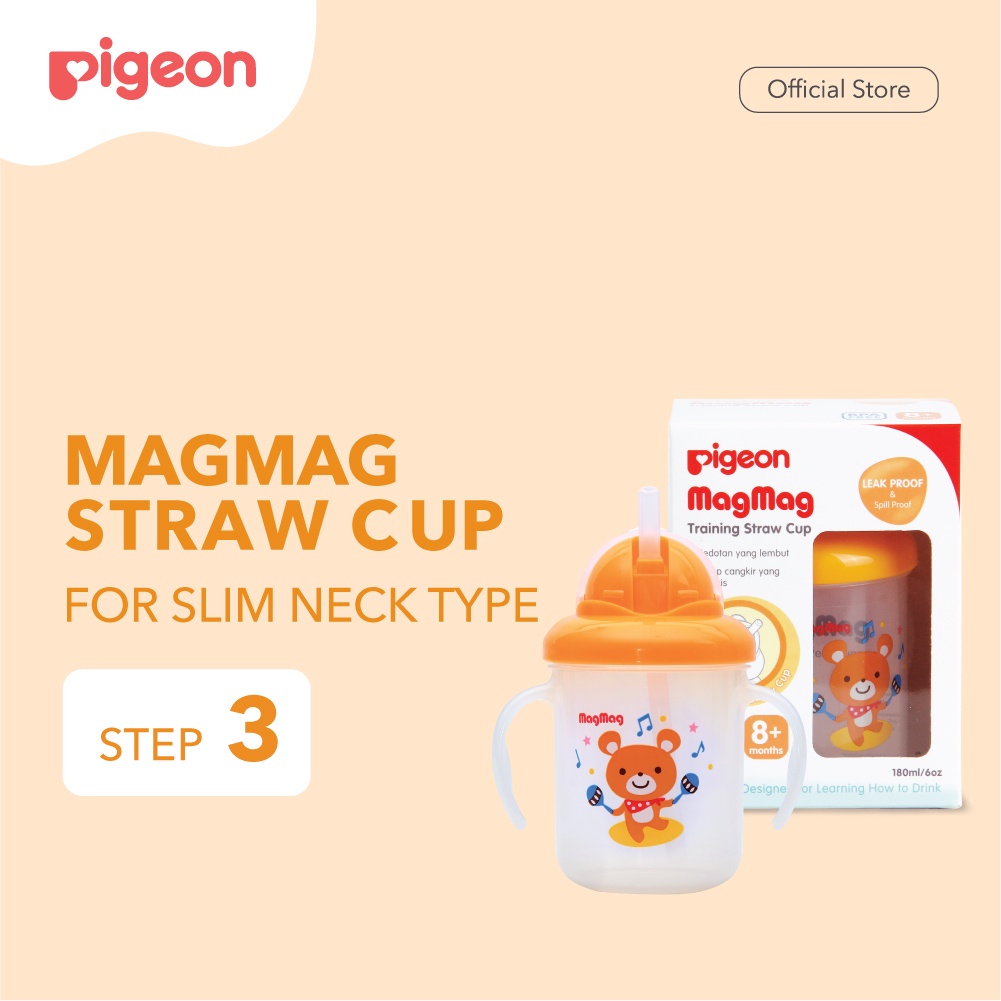 Jual PIGEON Mag Mag Step 3 - Straw Cup | Botol Minum Bayi Sedotan ...