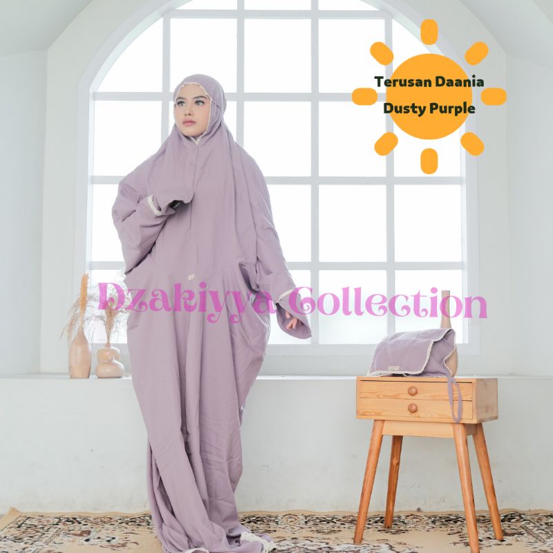 Jual Dzakiyya - Mukena Terusan Dania Tas Bisa Jadi Sajadah | Mukena ...