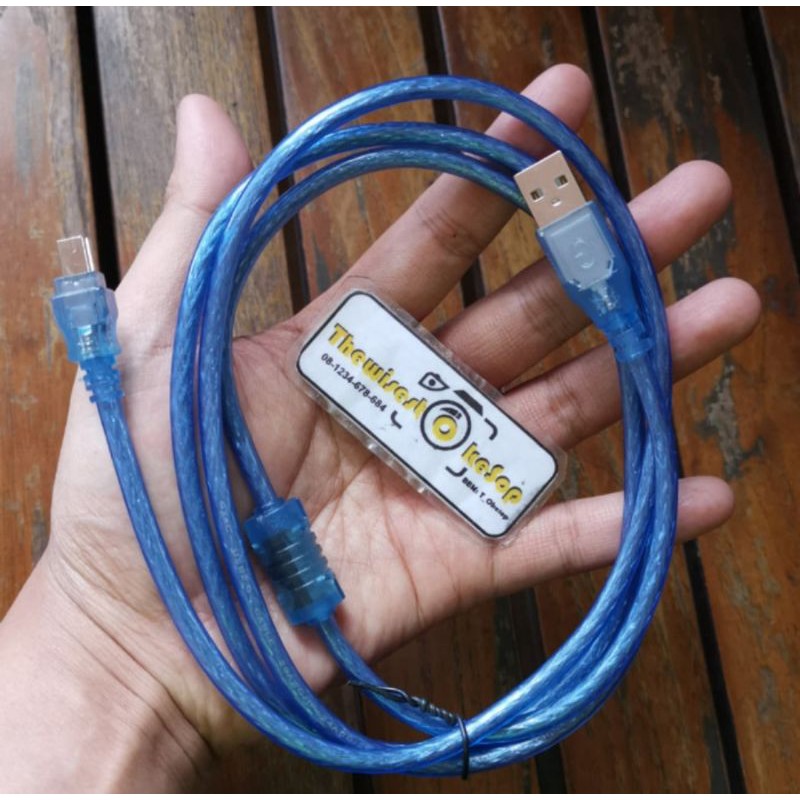 Jual Kabel Data Charger Mini USB 1.5m Cable 5 pin for Camera DSLR ...