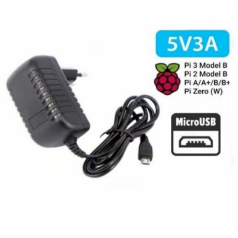 Jual Adaptor adapter power supply DC 5v 3a raspberry pi 2 3 b b+ EU US ...