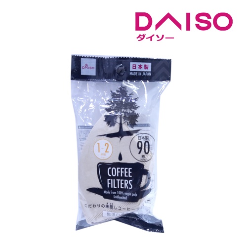 Jual Daiso coffee filter unbleached 1-2 cups - 90 sheets | Shopee Indonesia