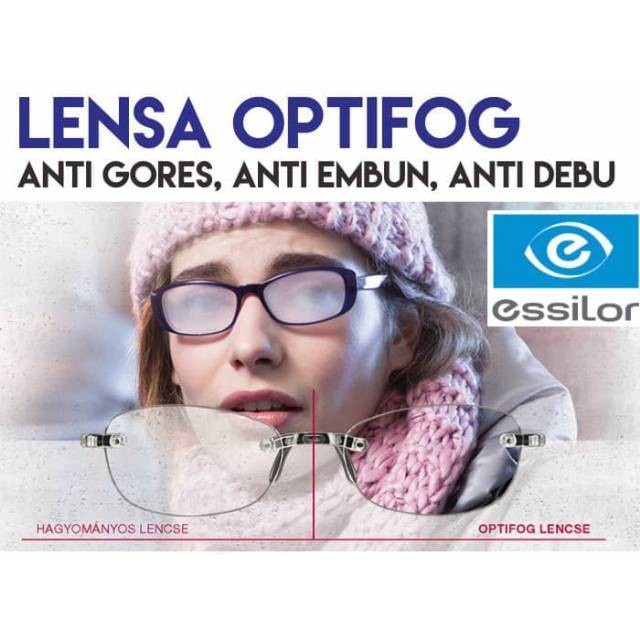 Jual Lensa Minus Anti Embun lensa optifog Crizal essilor garansi 2 ...