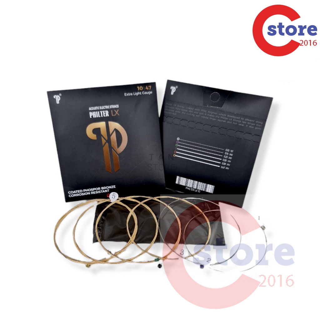 Jual Senar Gitar Akustik String Bronze Philter Original | Shopee Indonesia