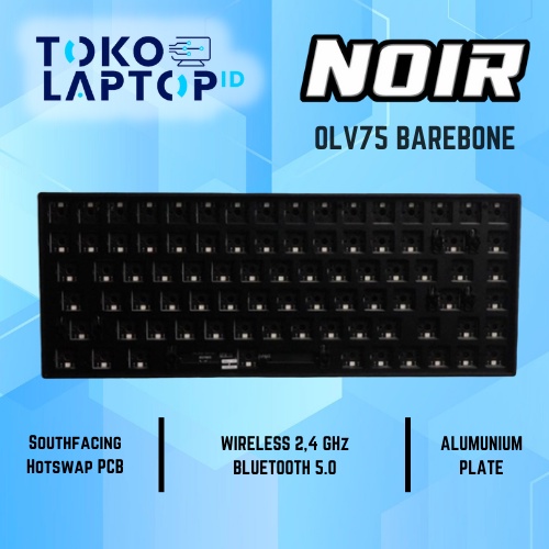 Jual Noir OLV75 Barebone For 75% Mechanical Keyboard | Shopee Indonesia