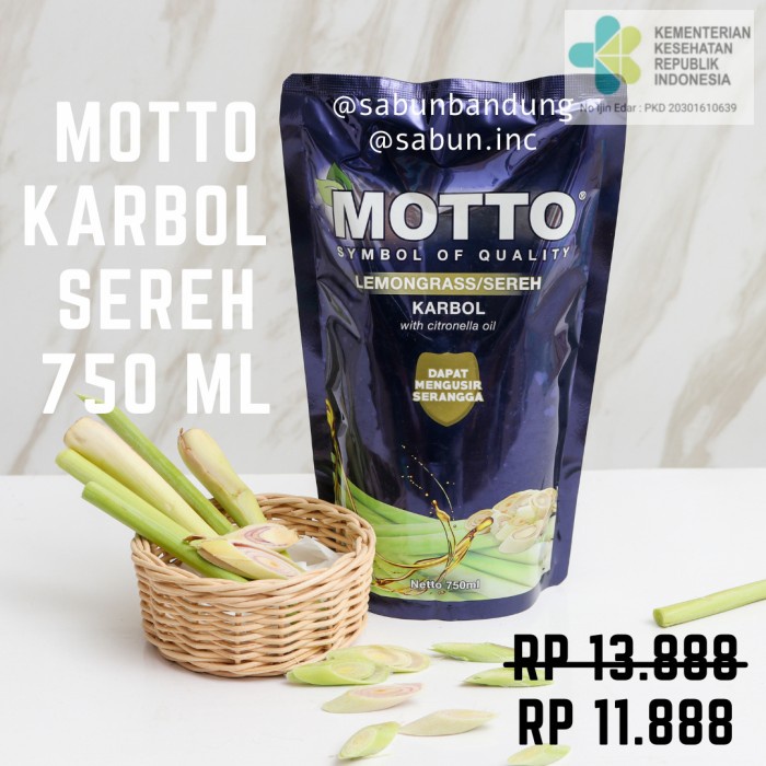 Jual Karbol- Sabun Bandung Motto Karbol Sereh / Lemon Grass Usir Nyamuk ...