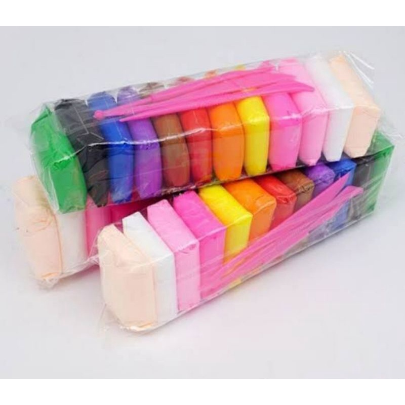Jual CLAY isi 12 warna clay untuk bermain di sekolah dan rumah bermain ...