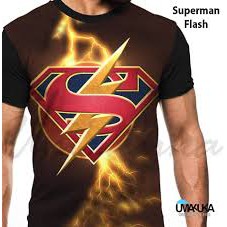 Jual baju kaos 3d umakuka THE FLASH batman iron man spiderman hulk ...