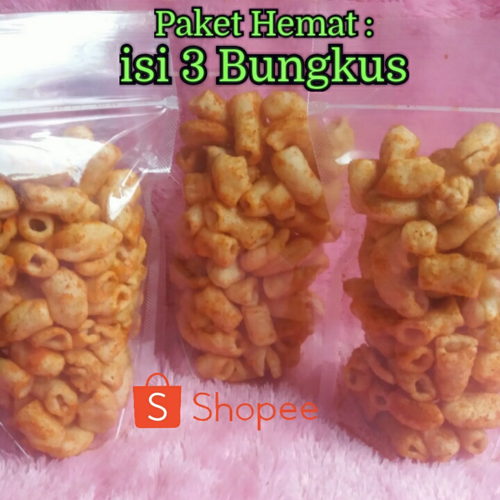 Jual Paket hemat kemasan isi 3 bungkus makaroni mekar matang kriuk ...